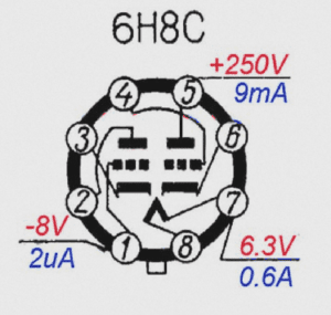 ᐉ 6N8S Tube: Comparison with 6SN7, Datasheet and Equivalents